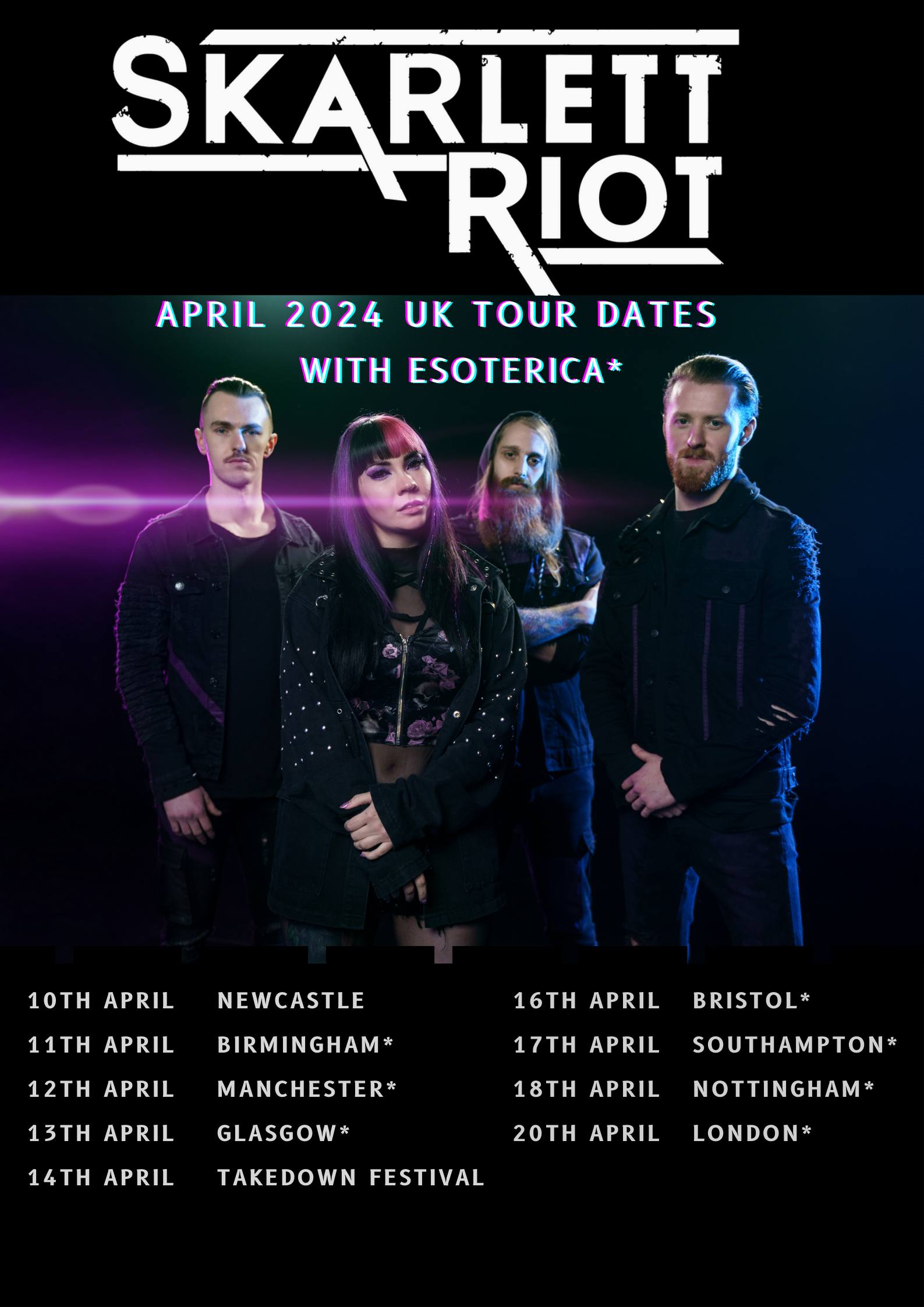 Skarlett Riot tour dates & tickets 2025 | Ents24